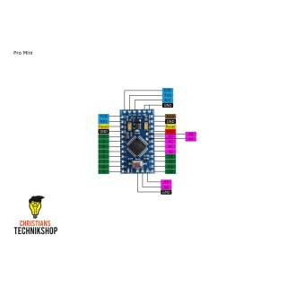 Arduino PRO Mini 3,3V Kompatibel & FT232RL Programmier Adapter, 12,30